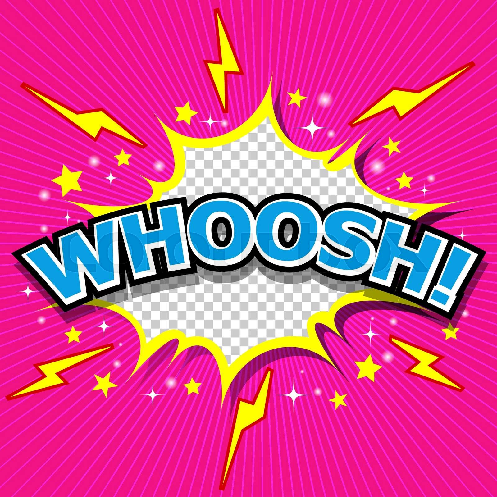 WHOOSH !- Comic Speech Bubble, Cartoon. | Stock vector | Colourbox
