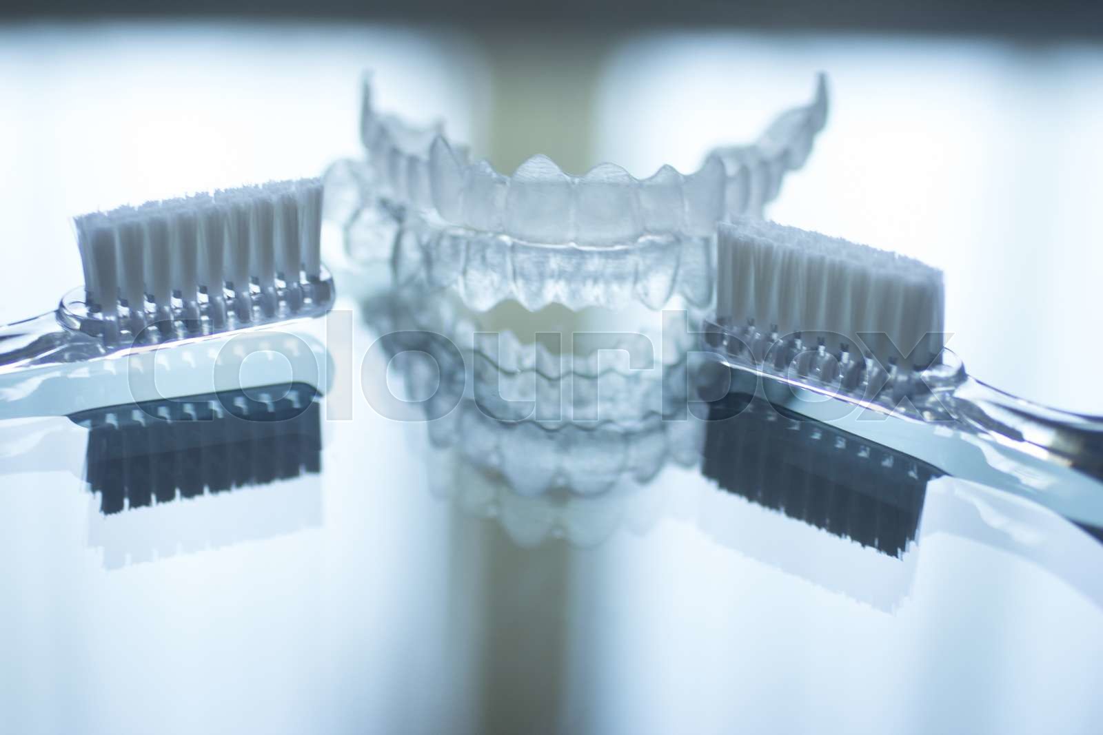 Invisible dental teeth brackets aligners retainers and toothbrush ...