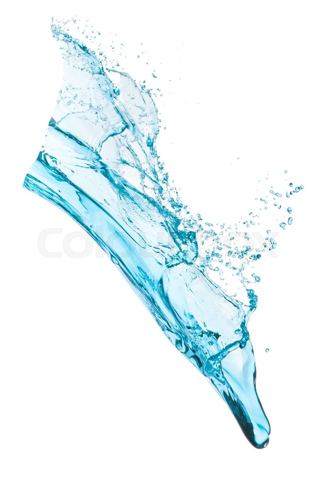 turquoise water splash | Stock image | Colourbox