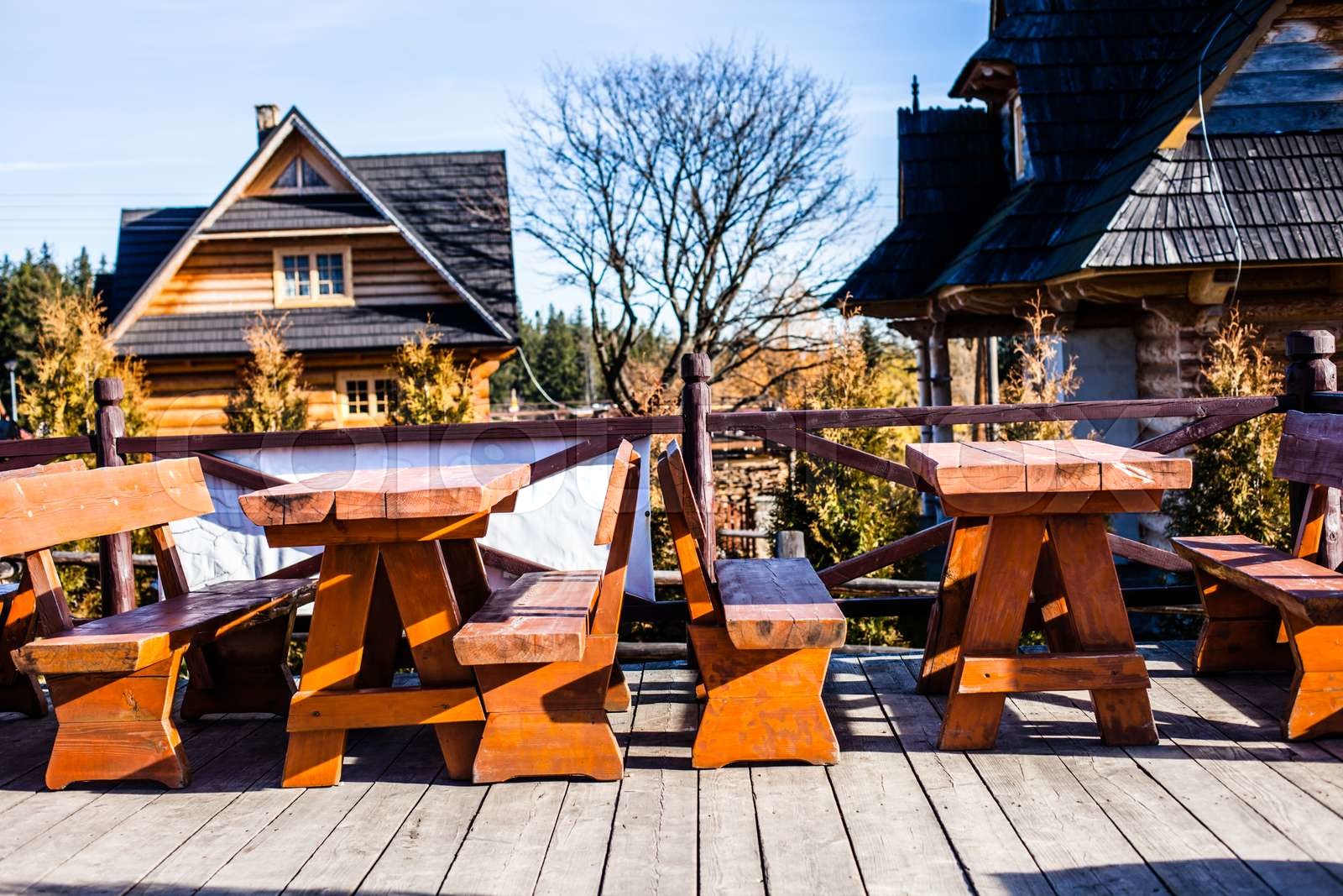 Traditional polish wooden hut from Zakopane, Poland. | Stock image ...