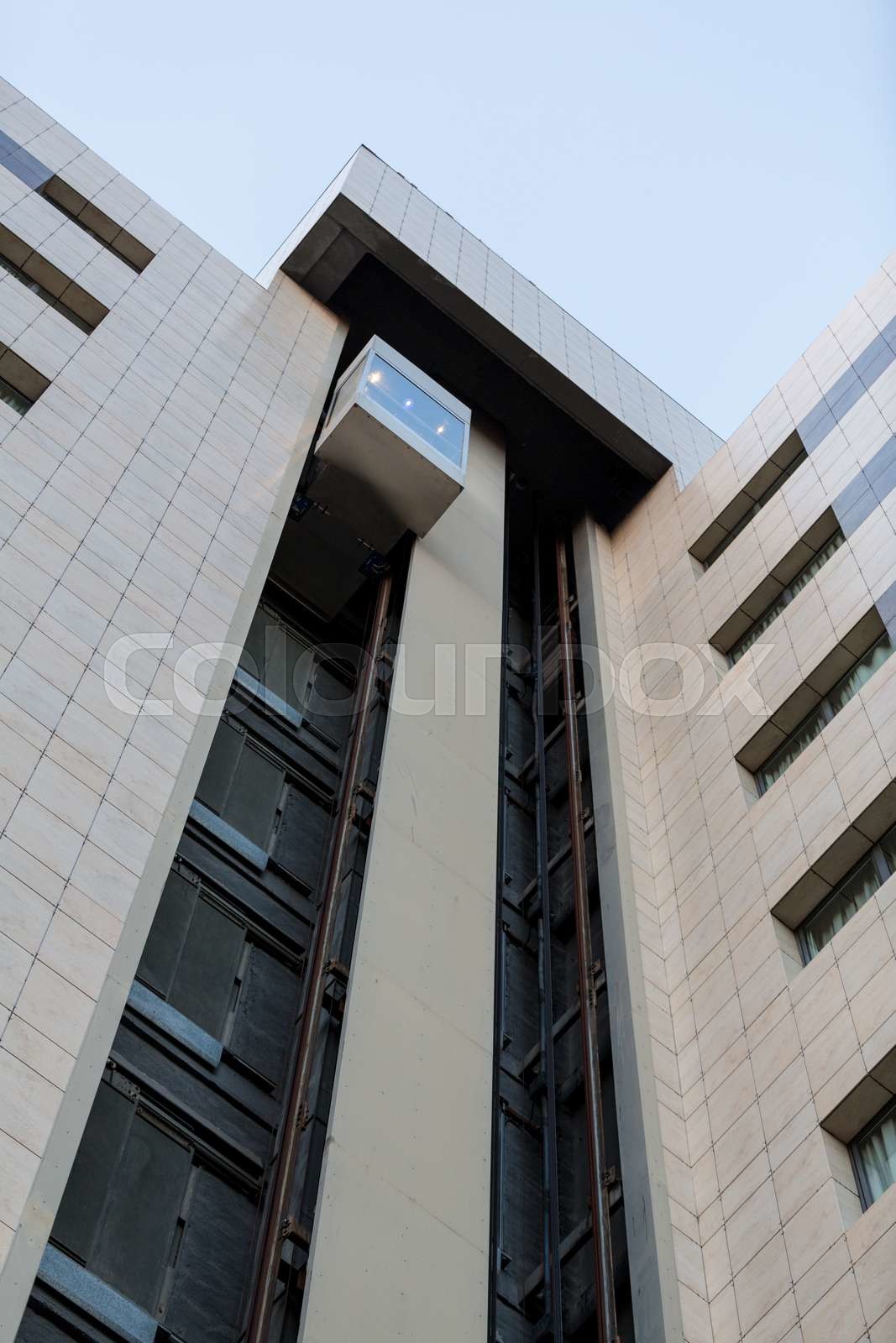 Elevator outside the building | Stock image | Colourbox