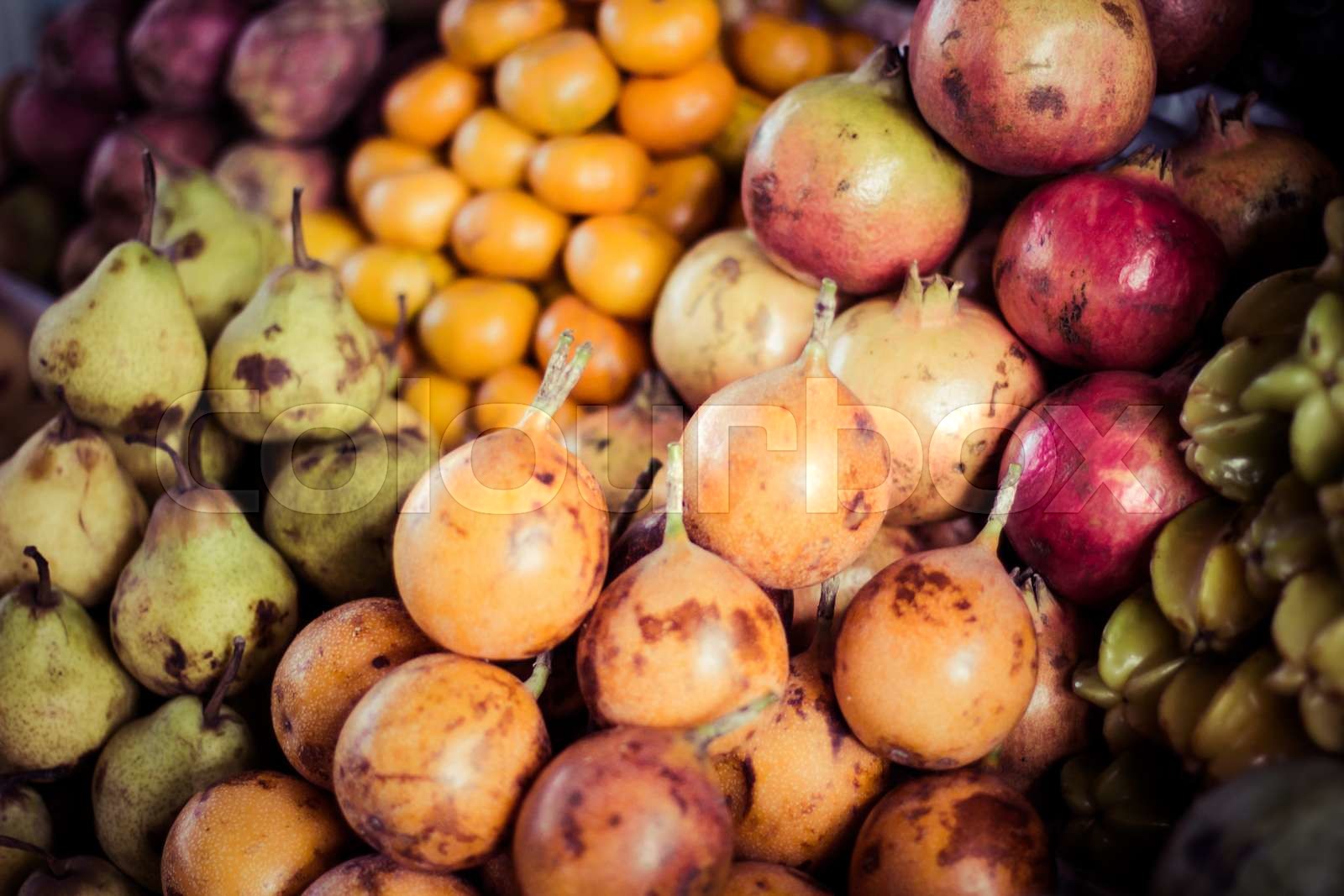 Colorful Vegetables and Fruits , marketplace Peru. | Stock image ...