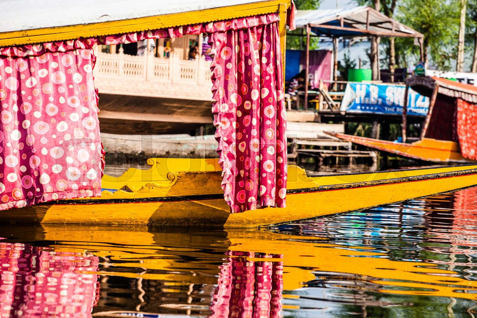 Shikara boat in Dal lake , Kashmir India | Stock image | Colourbox