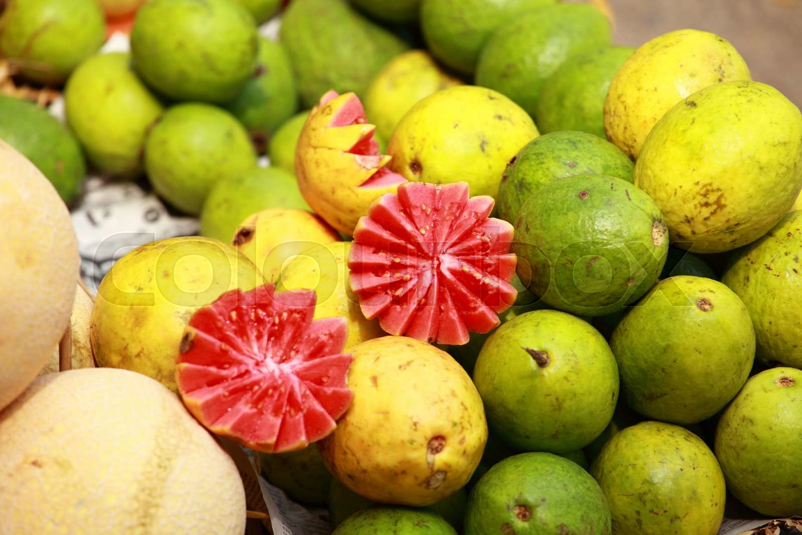 Fresh fruit market in India | Stock image | Colourbox