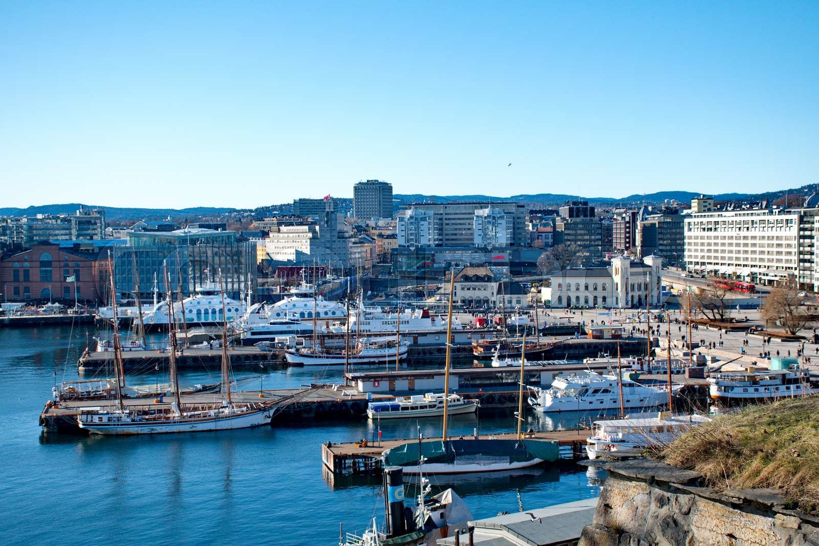 Harbour of Oslo, Norway | Stock image | Colourbox