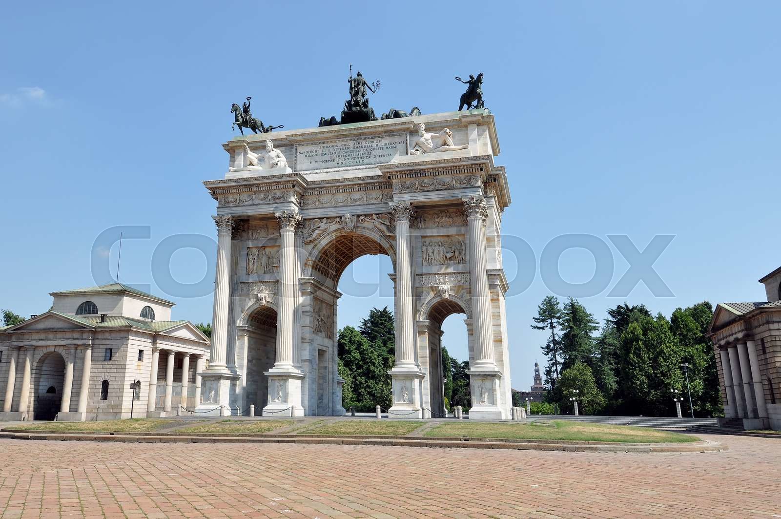 Milan - Arch of Peace | Stock image | Colourbox