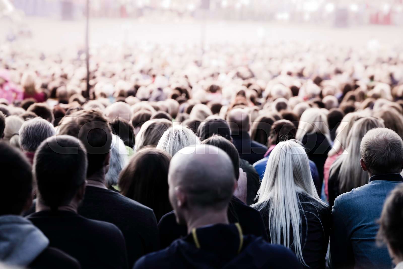 Crowd of unrecognisable people | Stock image | Colourbox
