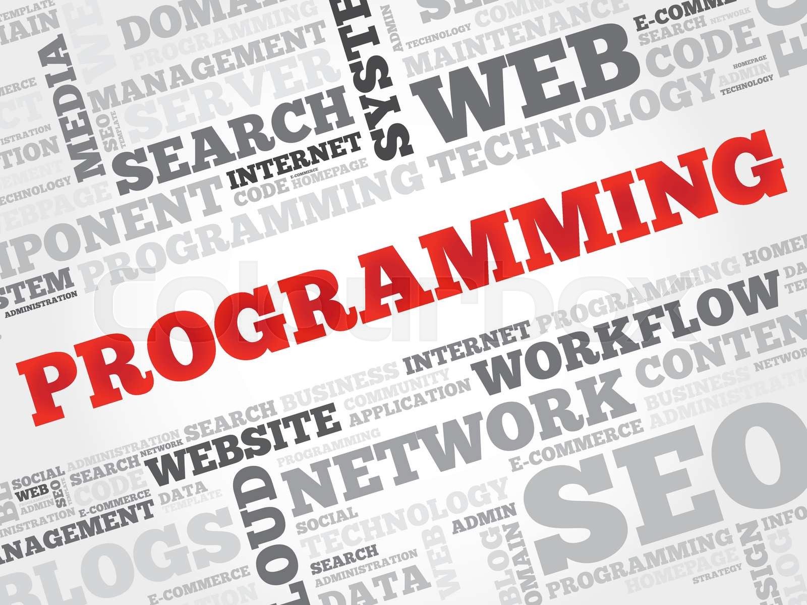 Programming Stock Vector Colourbox