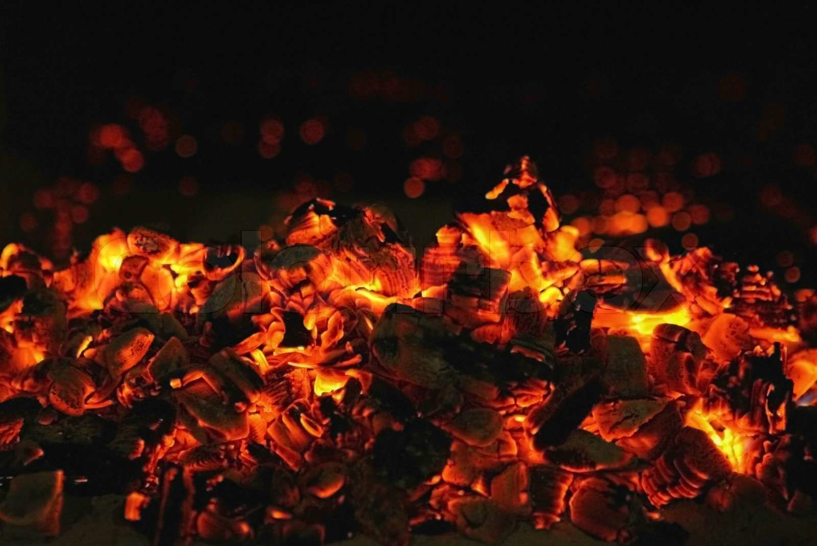 red coal | Stock image | Colourbox