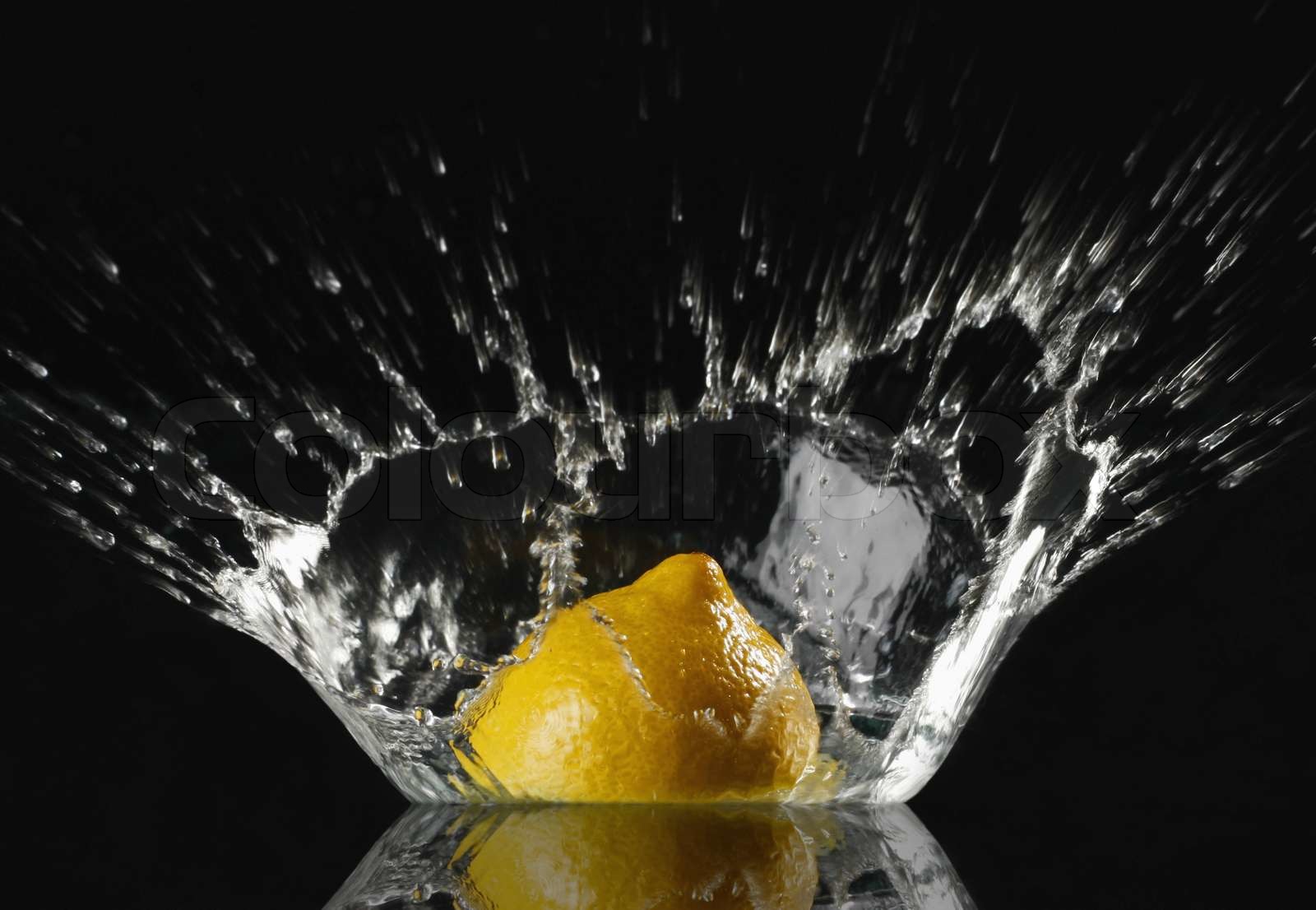 lemon and water splash | Stock image | Colourbox