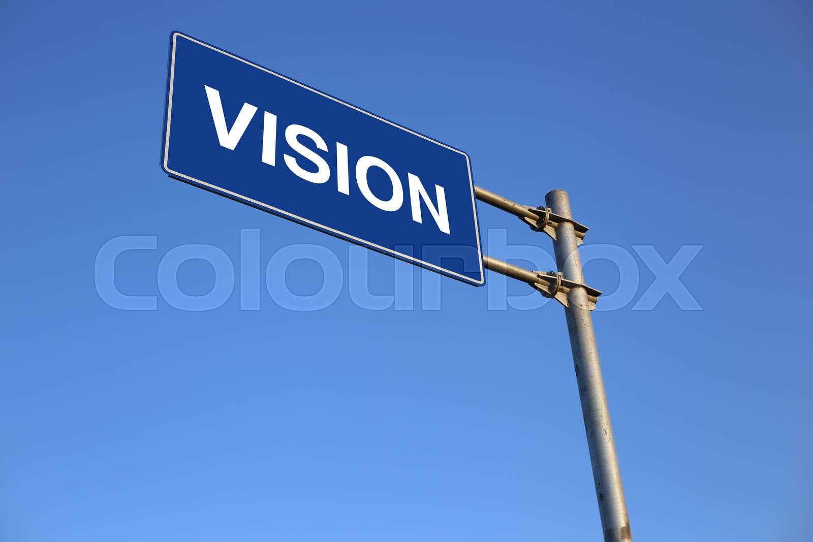 Vision Road Sign | Stock image | Colourbox