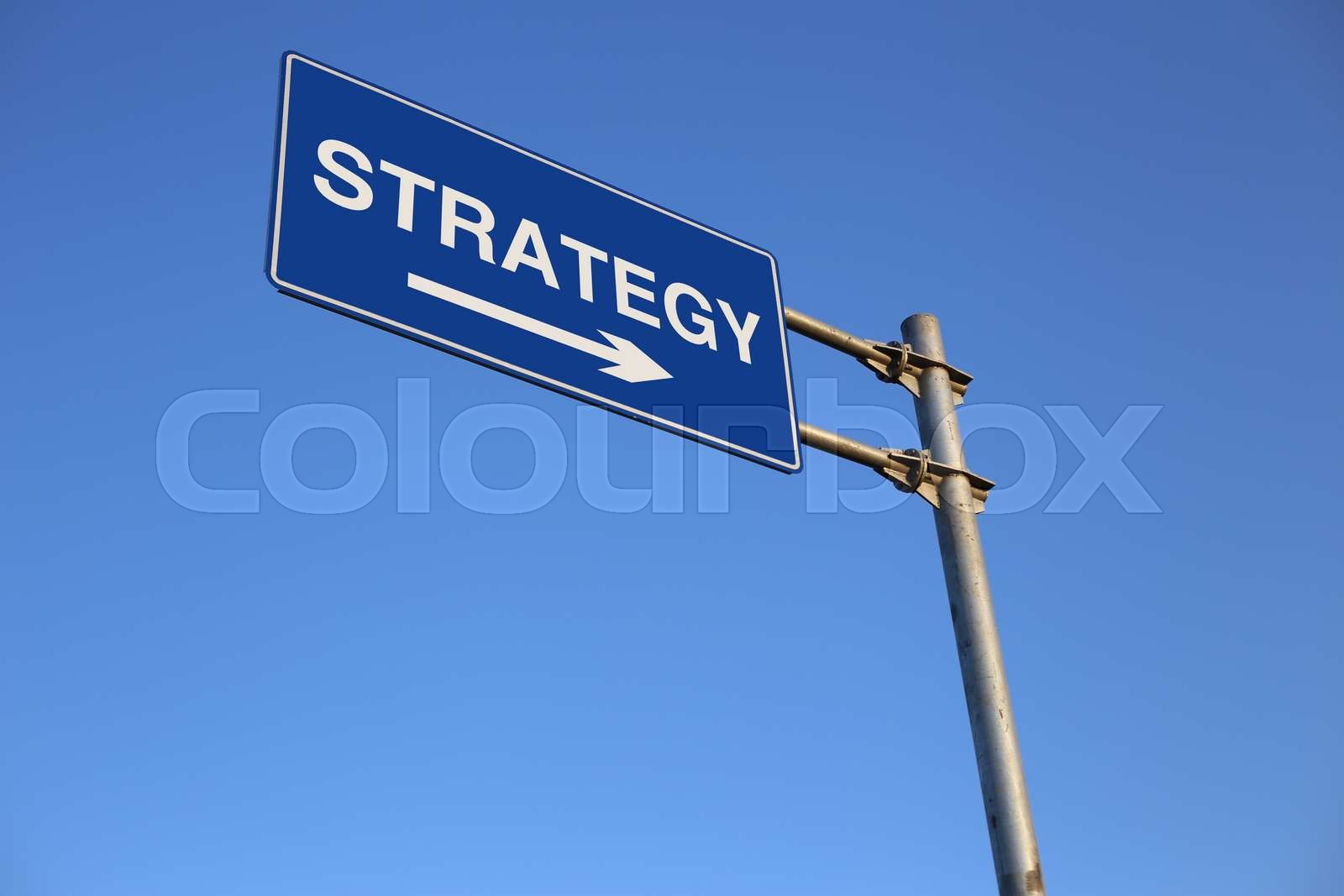 Strategy Road Sign | Stock image | Colourbox