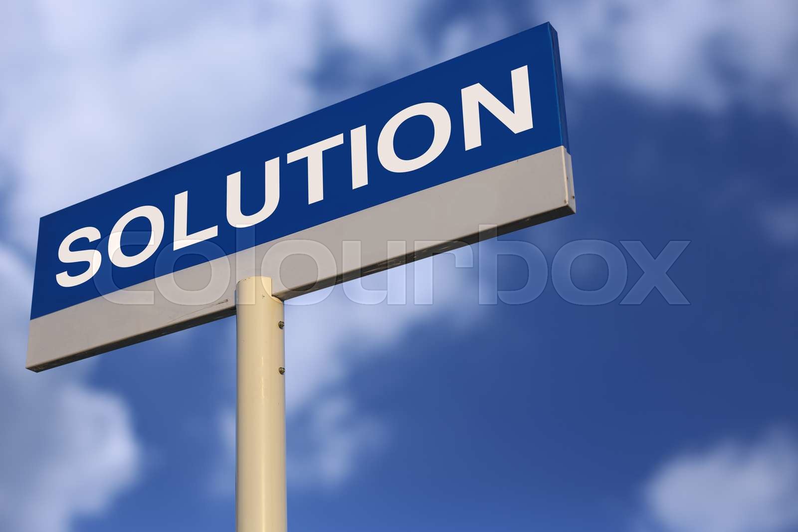Solution Road Sign | Stock image | Colourbox