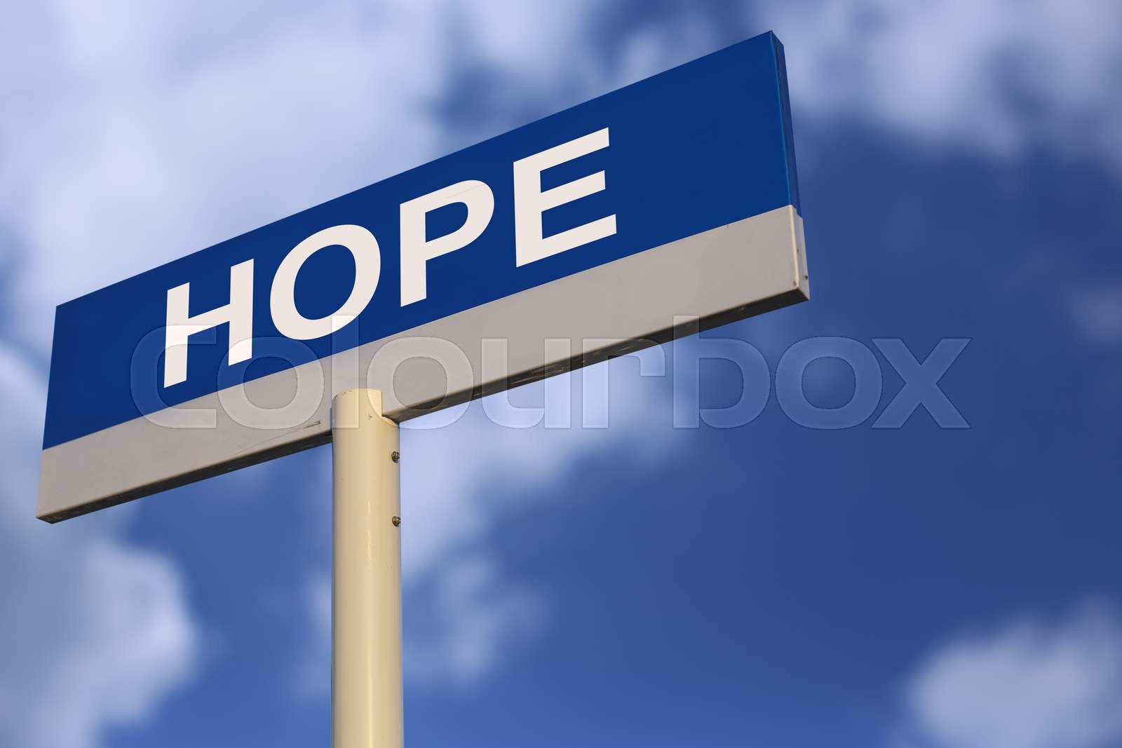 Hope Road Sign | Stock image | Colourbox