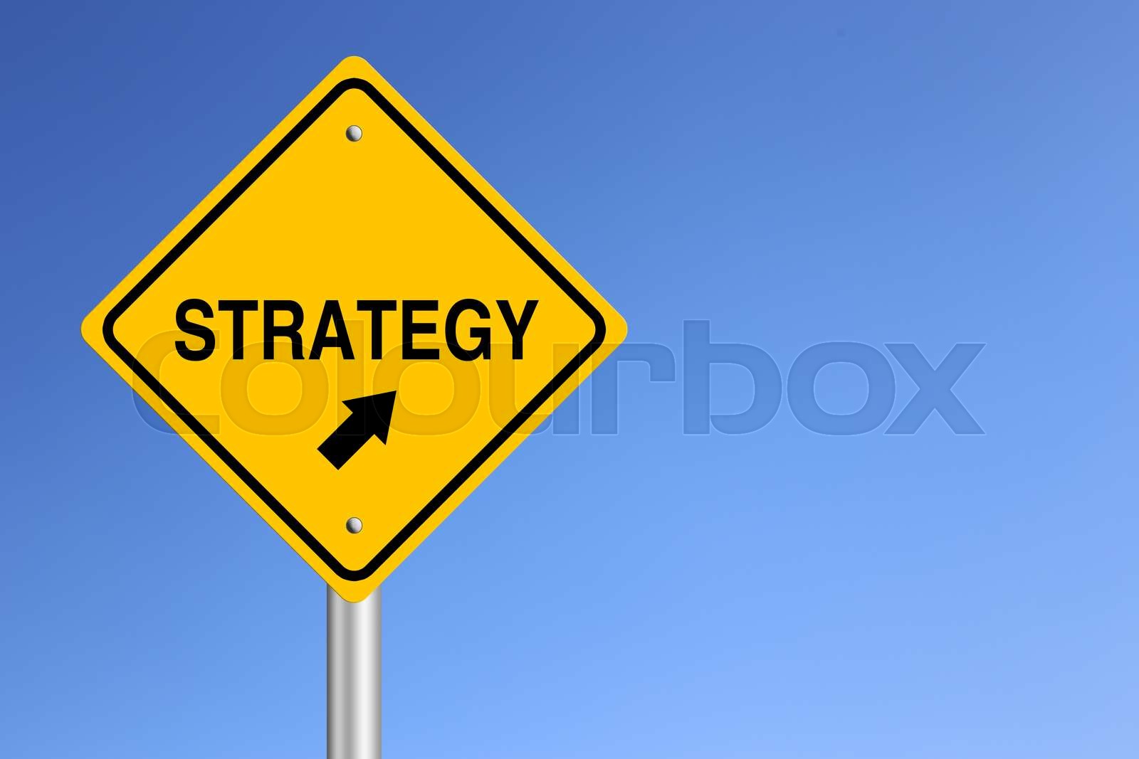 Strategy Road Sign | Stock image | Colourbox