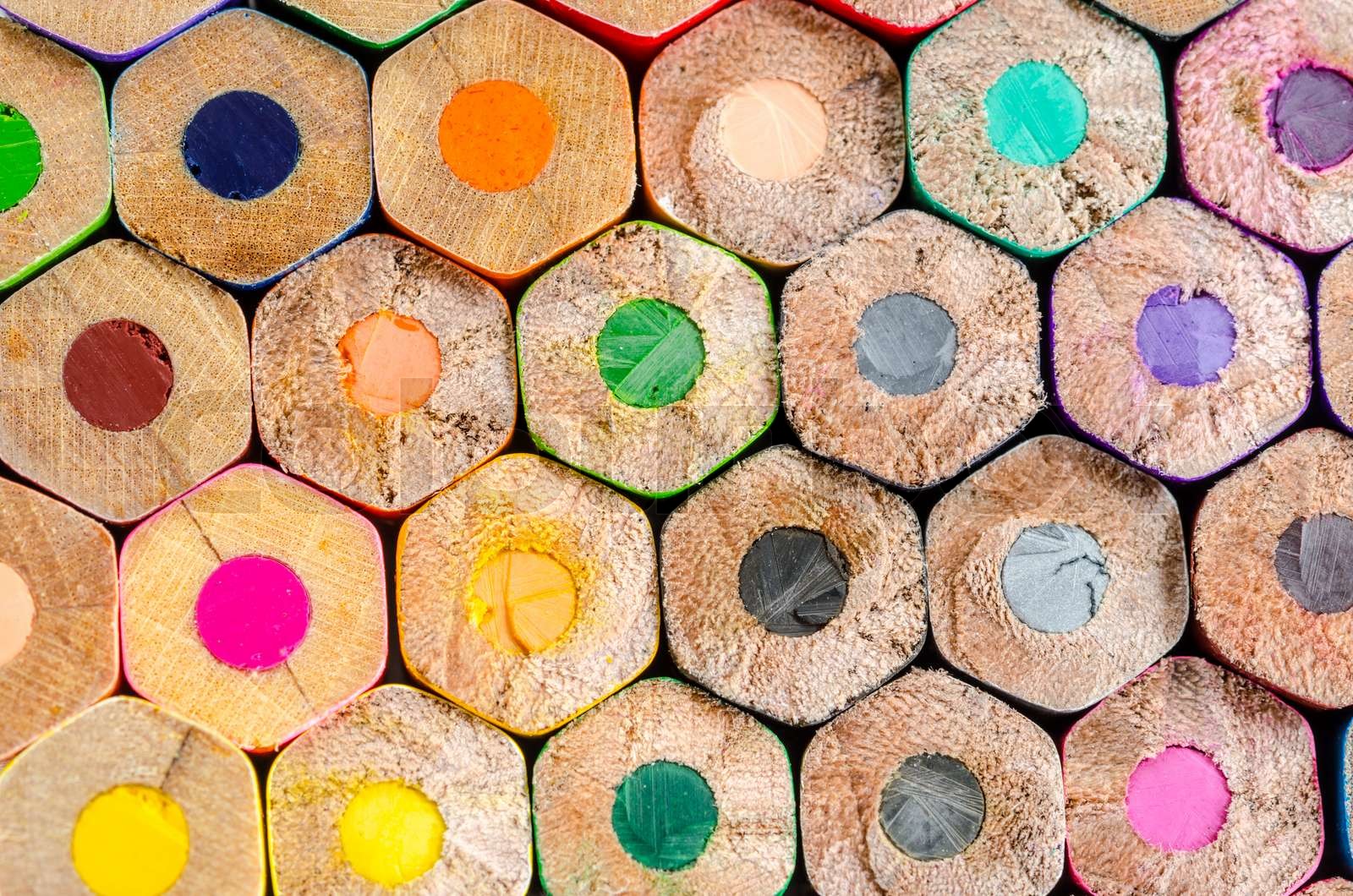 Texture of colored pencils | Stock image | Colourbox