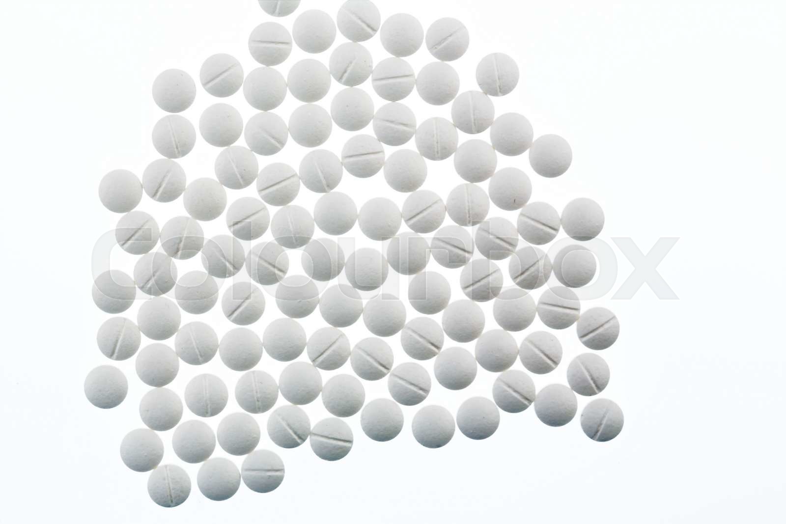 white tablets | Stock image | Colourbox