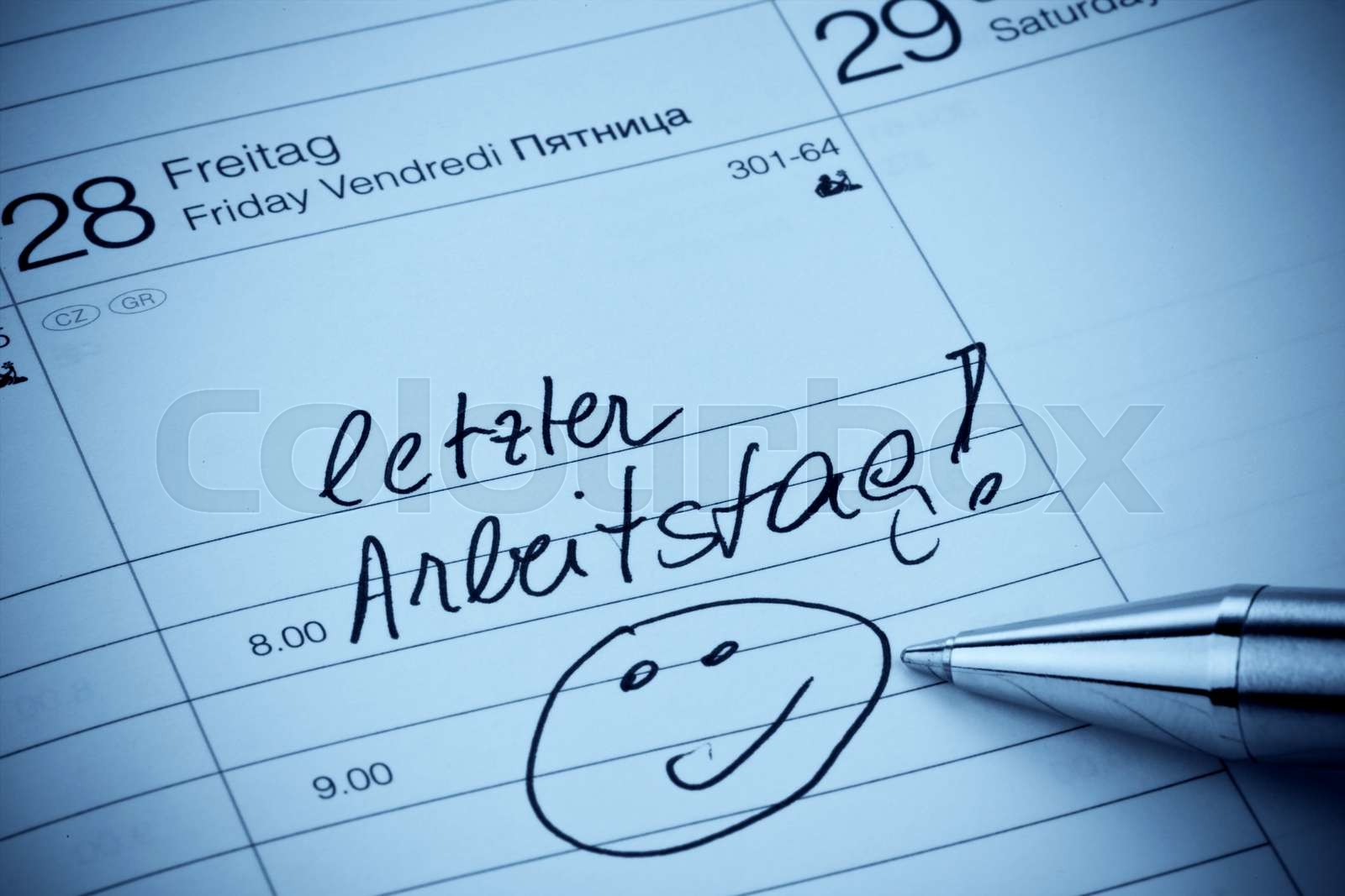 calendar note, last day | Stock image | Colourbox