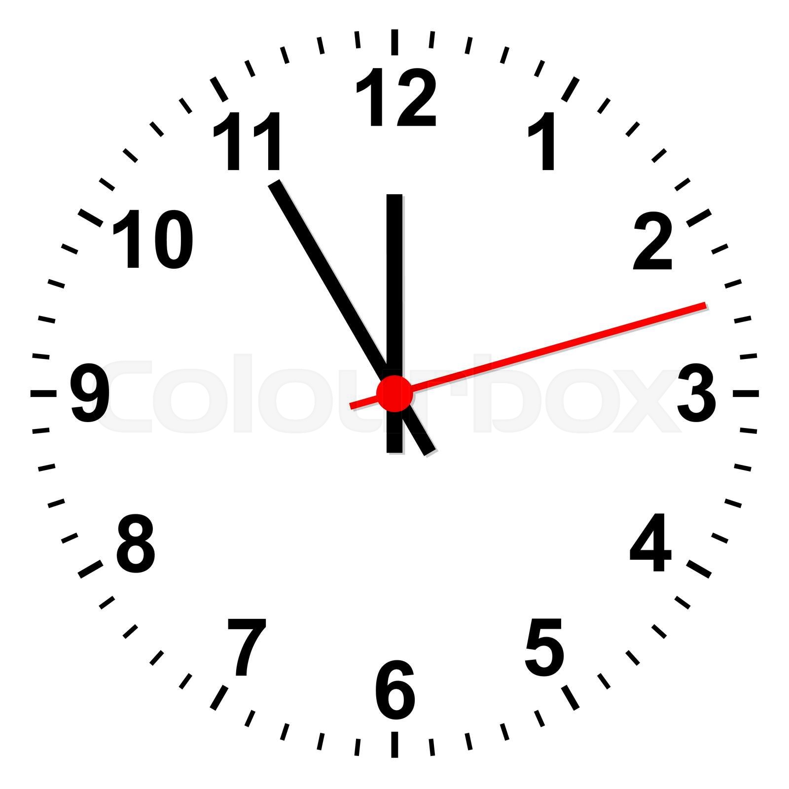 simple clock | Stock vector | Colourbox