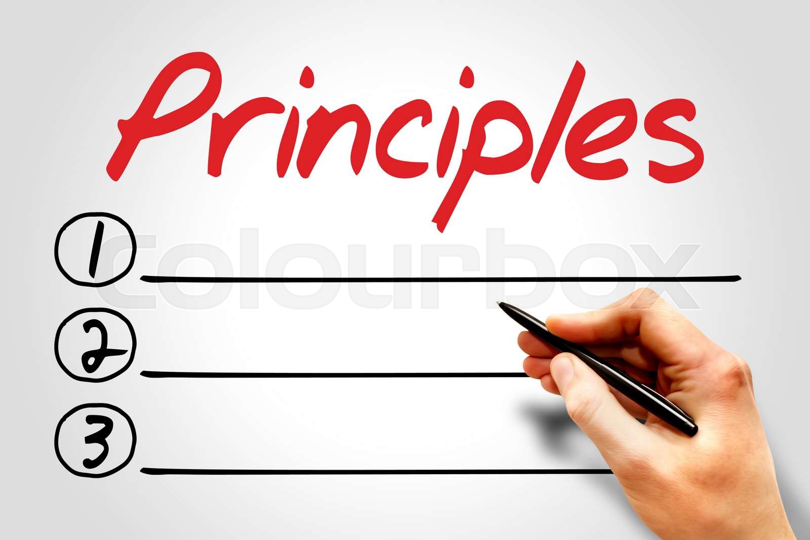 Principles | Stock image | Colourbox