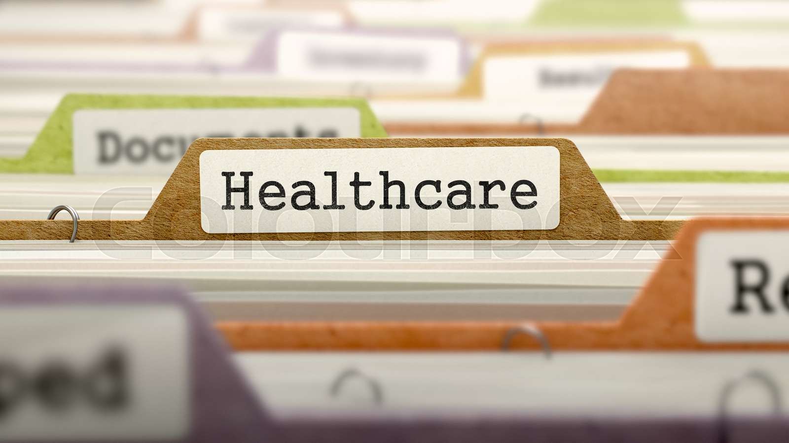 Healthcare - Folder Name in Directory. | Stock image | Colourbox