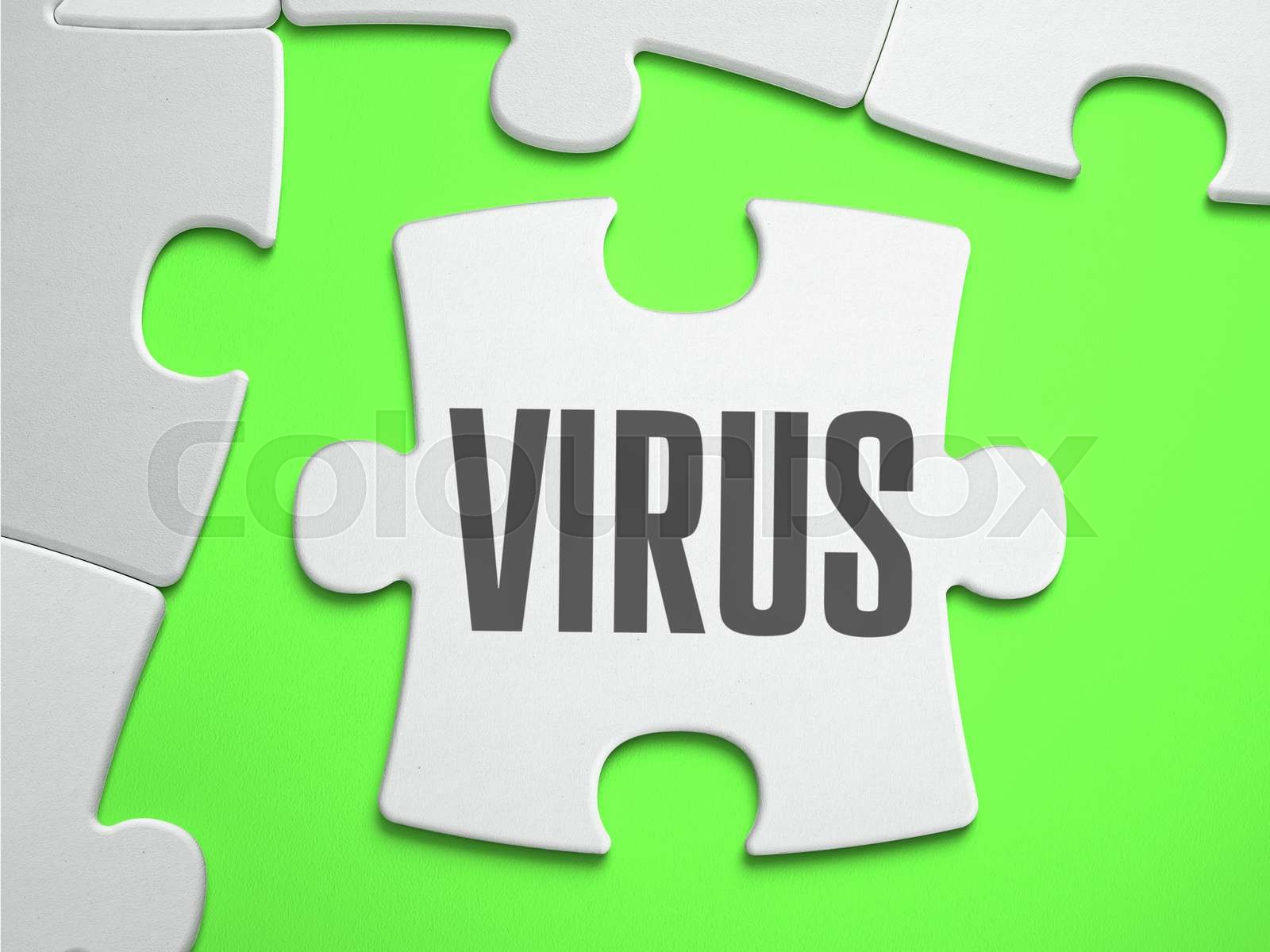 Virus - Jigsaw Puzzle with Missing Pieces. | Stock image | Colourbox
