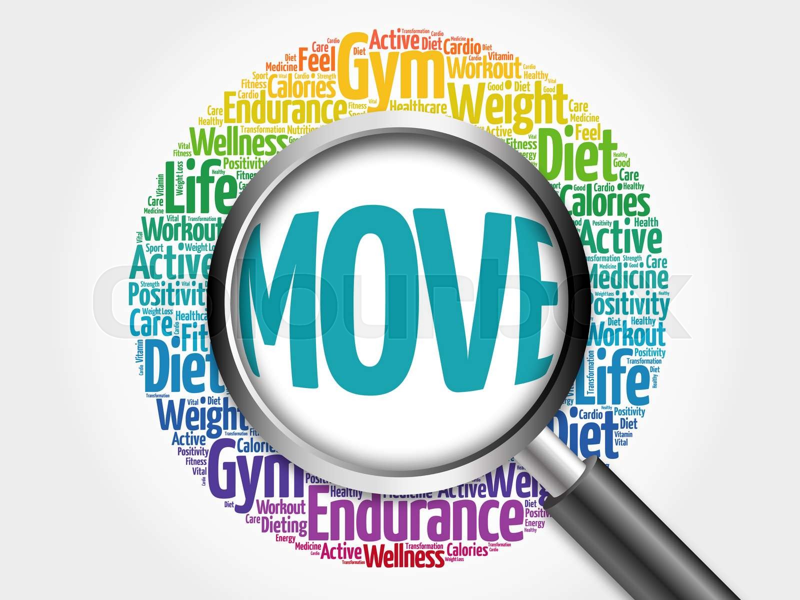 Move word cloud | Stock image | Colourbox