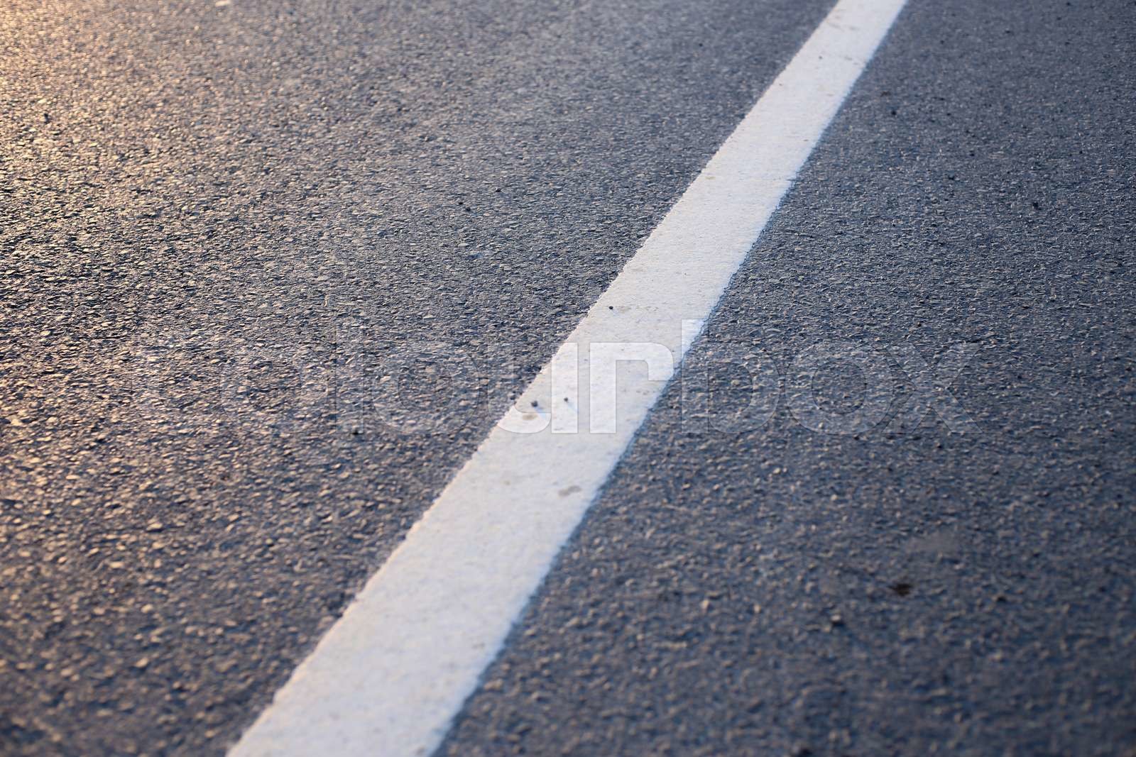 Road With White Line | Stock image | Colourbox