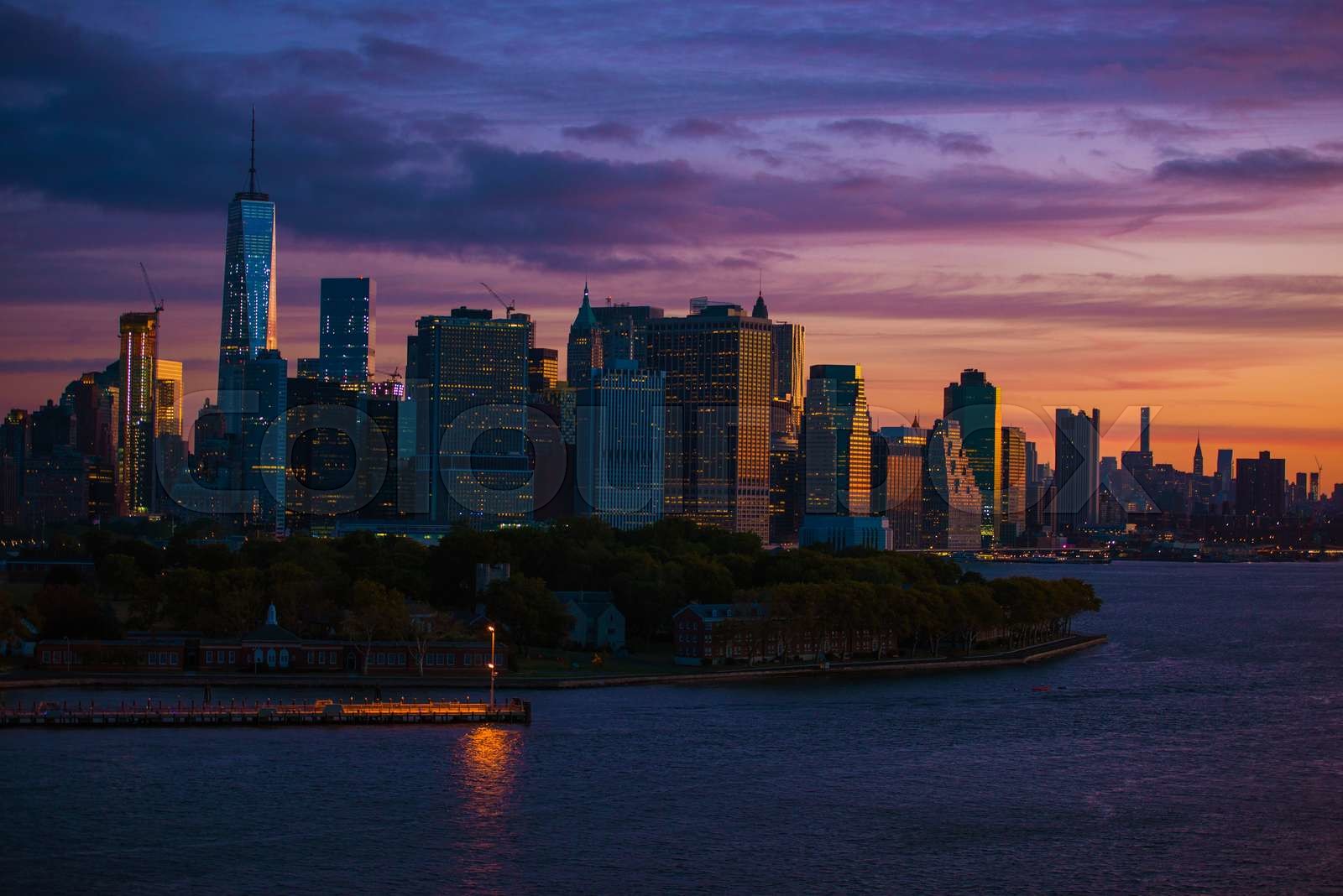 New York Skyline Sunrise | Stock image | Colourbox