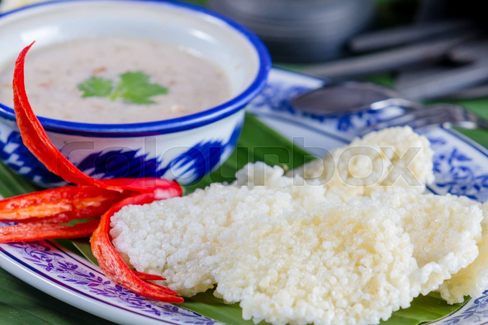 Thai rice cracker | Stock image | Colourbox