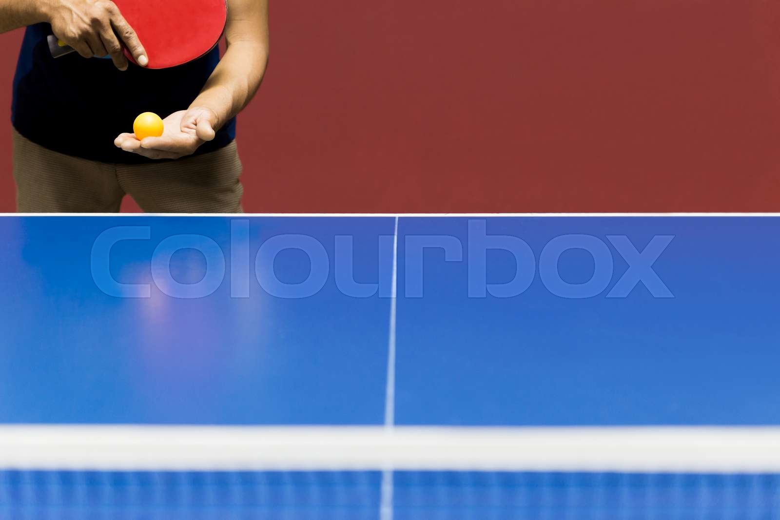 sport player serving table tennis competition game | Stock image ...