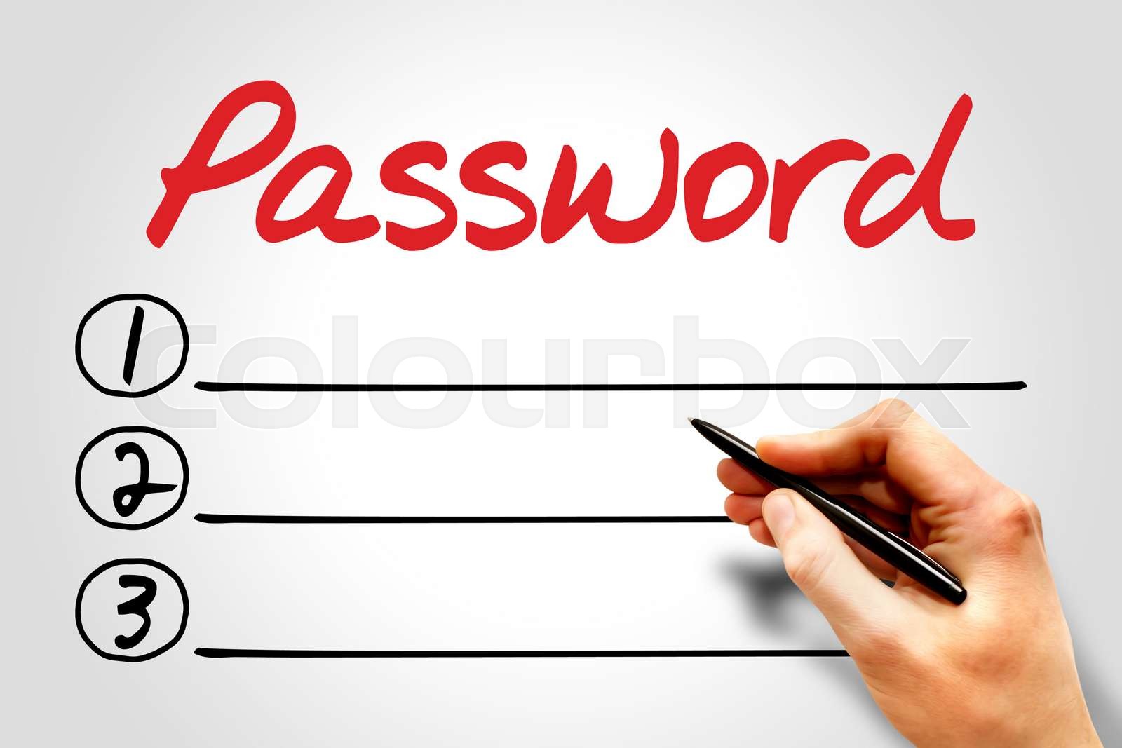 Password | Stock image | Colourbox