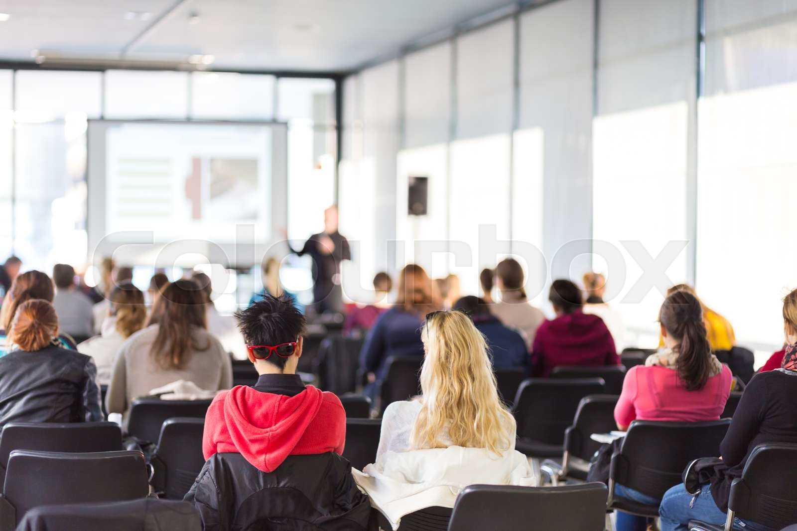 Lecture at university. | Stock image | Colourbox