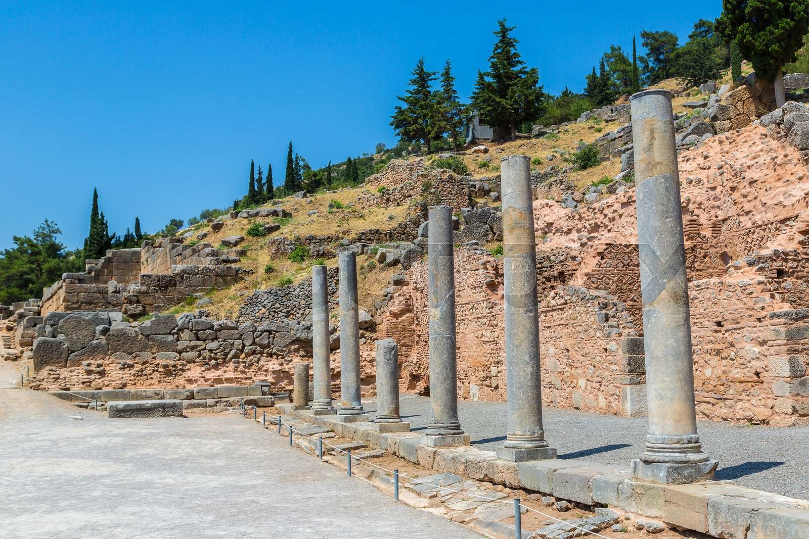 Ancient ruins in Delphi | Stock image | Colourbox