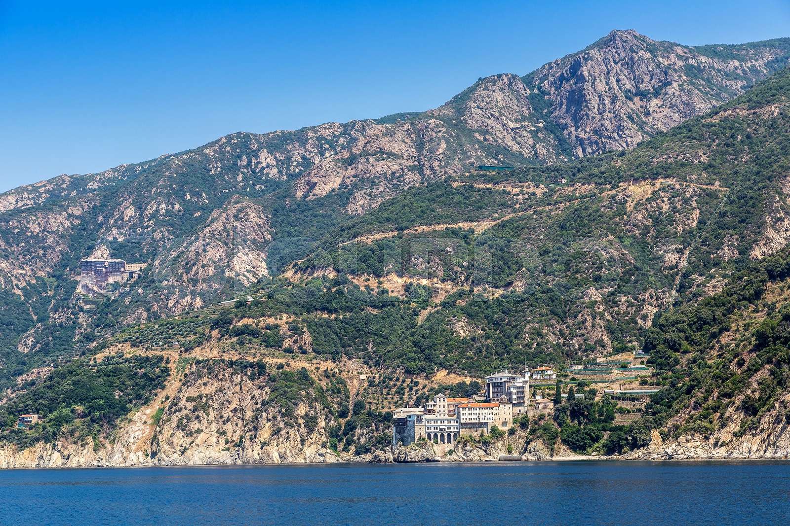 Dionisiou Monastery on Mount Athos | Stock image | Colourbox