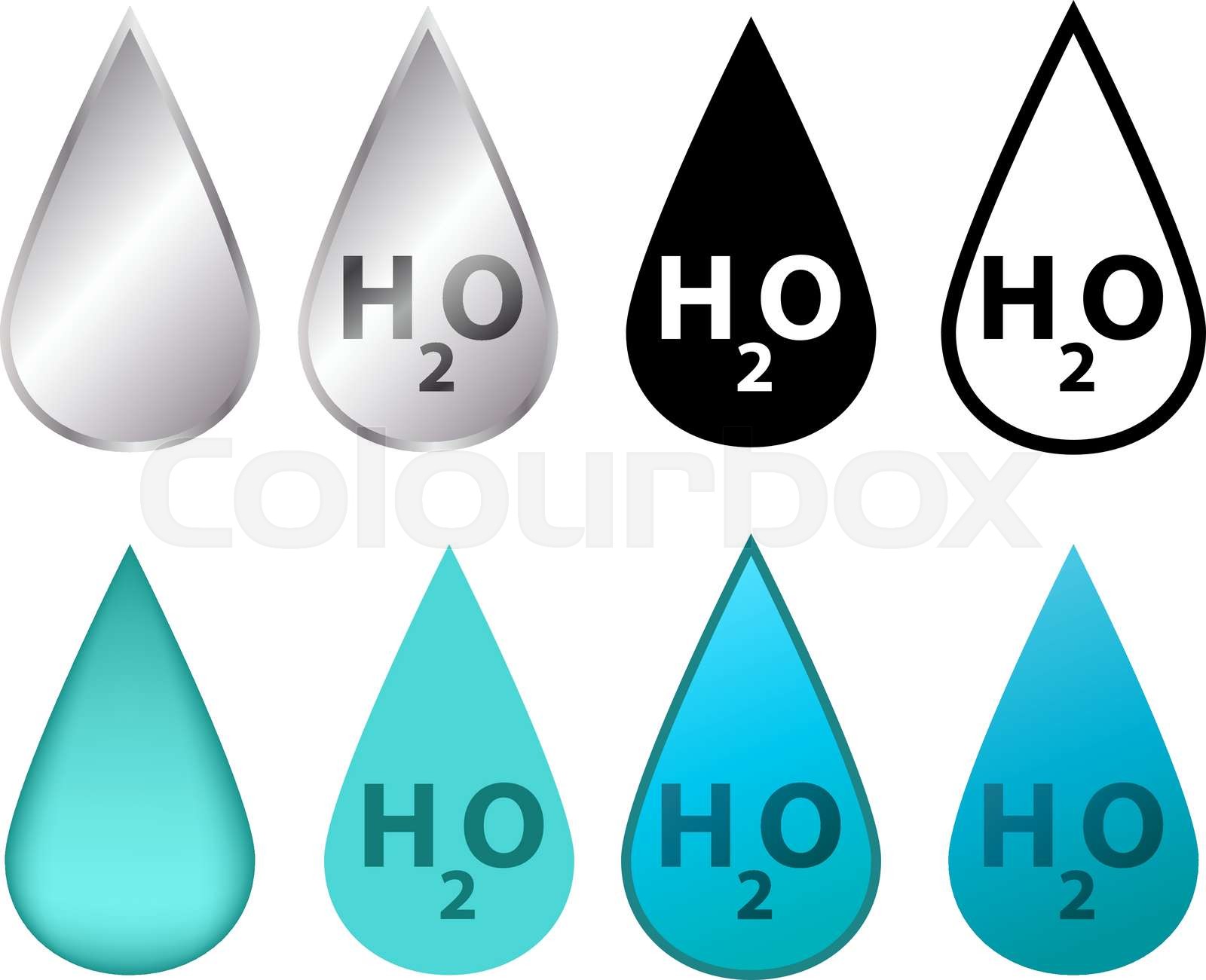 Set of Water sign and symbol in many style | Stock vector | Colourbox