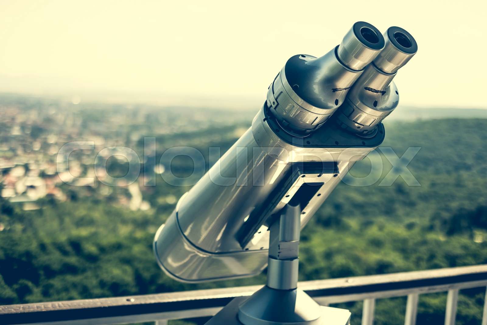 sightseeing observation binocular | Stock image | Colourbox