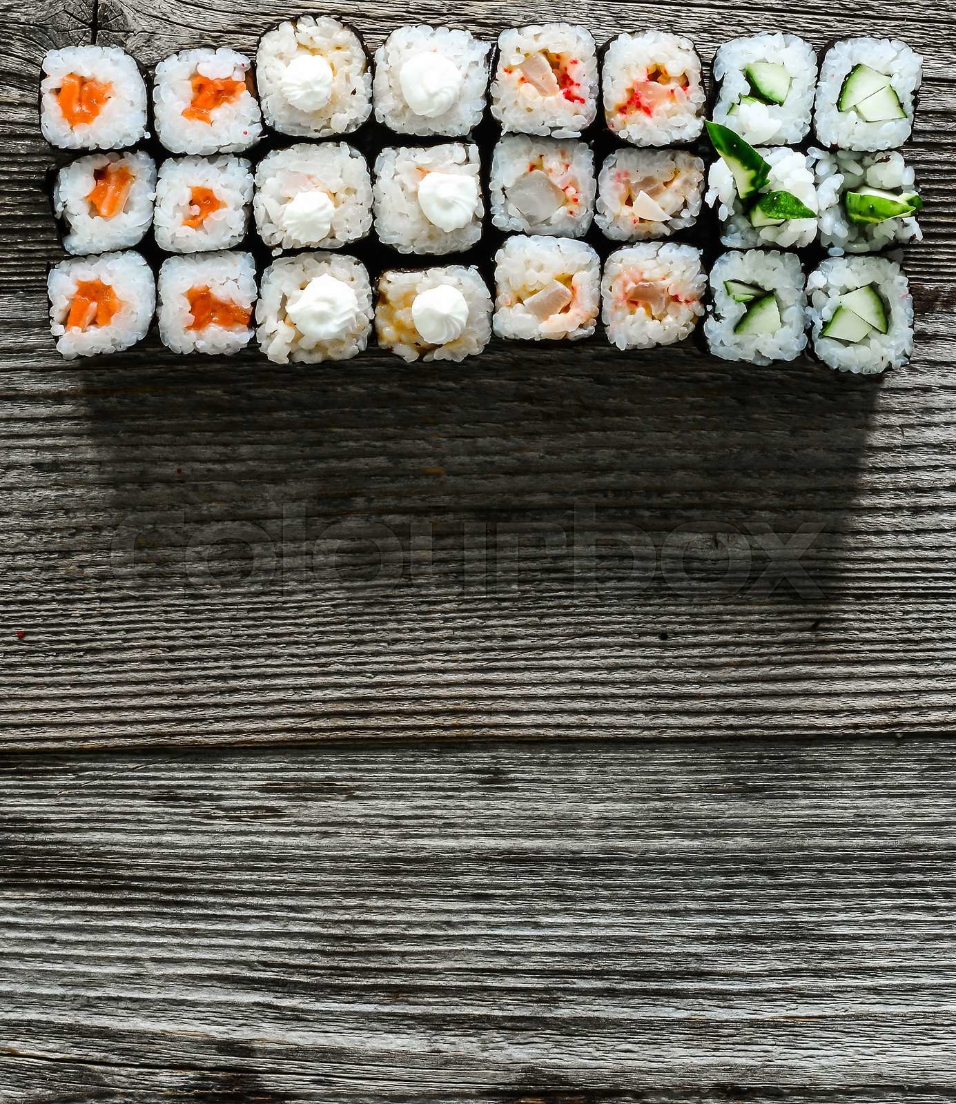 assorted set of shushi | Stock image | Colourbox