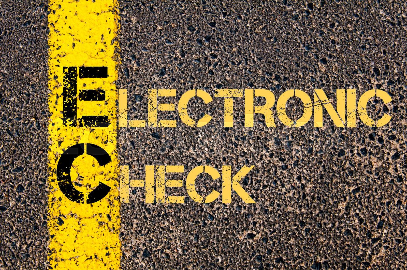Business Acronym EC As ELECTRONIC CHECK Stock Image Colourbox