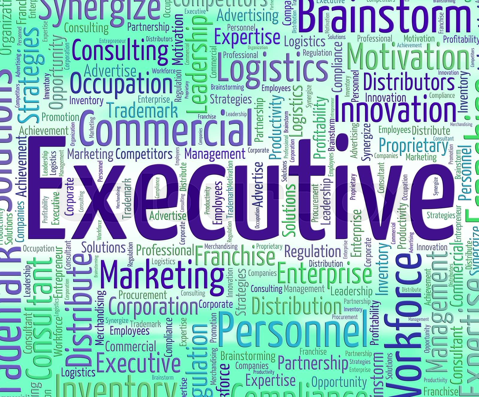 Executive Word Represents Senior Administrator And Ceo | Stock image ...