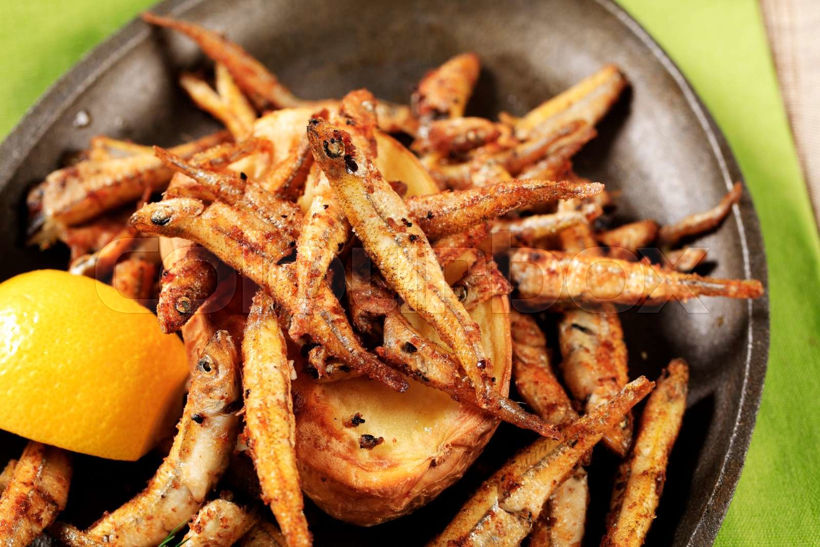 Crispy fried anchovies | Stock image | Colourbox