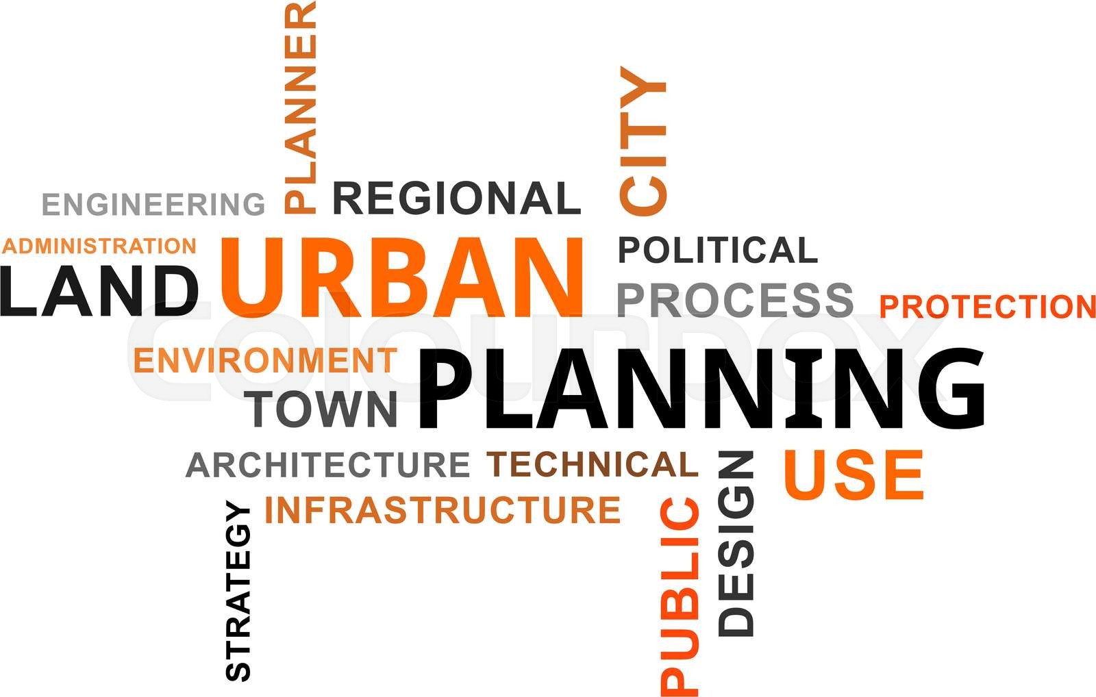 Word Cloud - Urban Planning | Stock vector | Colourbox