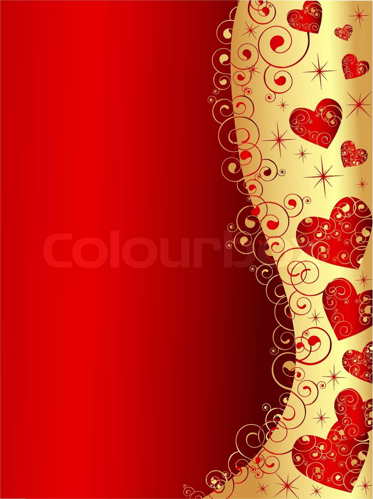 Heart Border Vertical