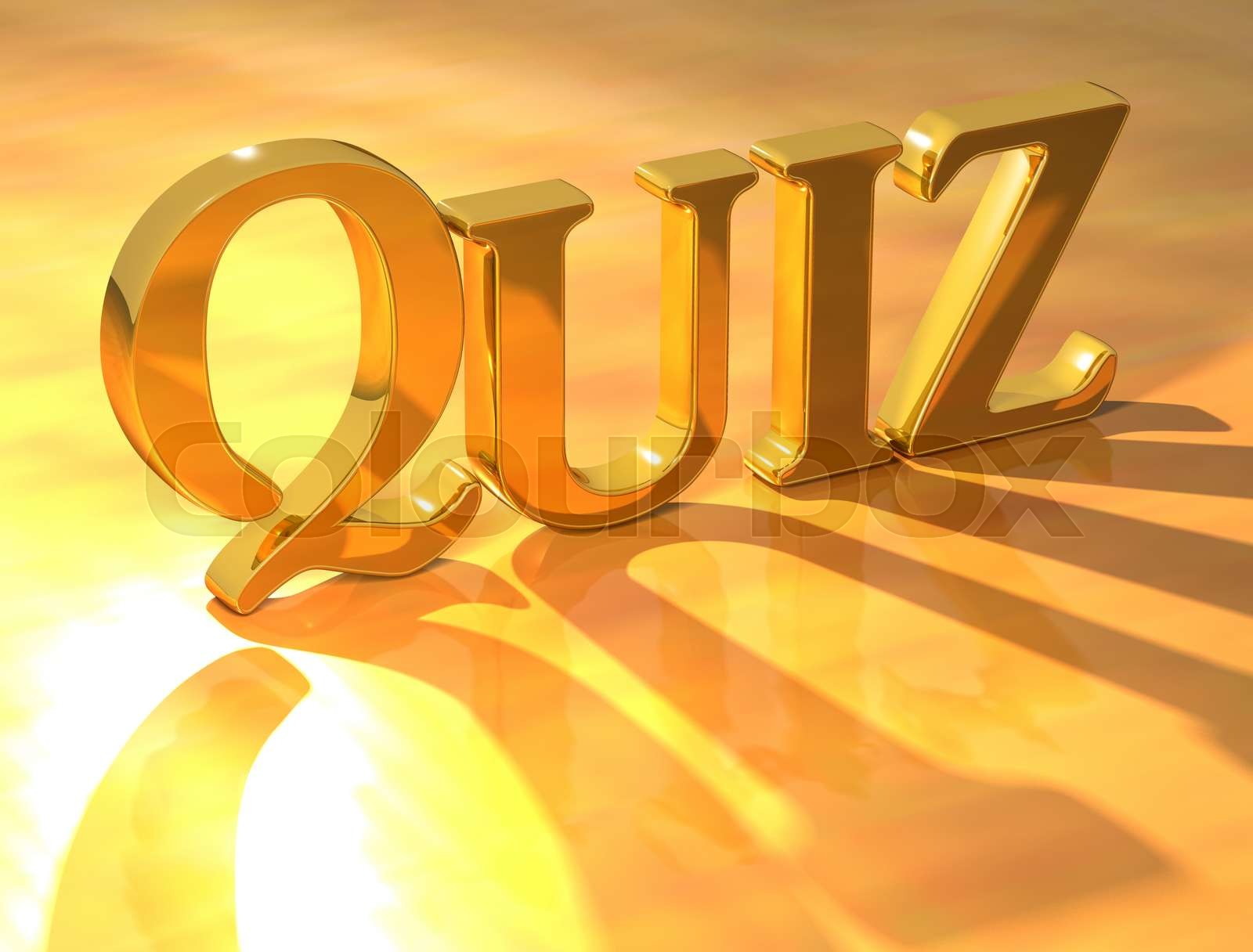 Gold Quiz | Stock image | Colourbox