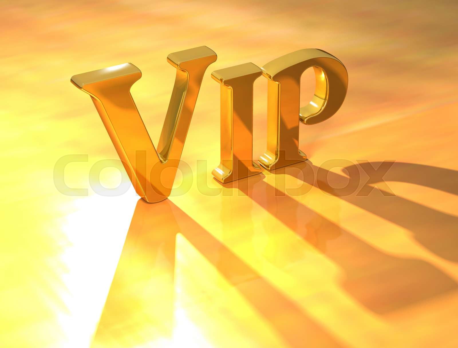 Vip Gold Text | Stock image | Colourbox