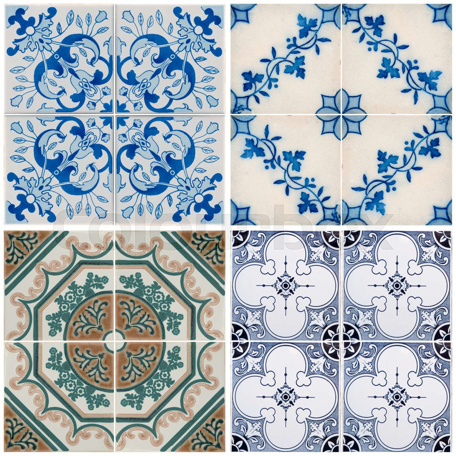 Vintage ceramic tiles | Stock image | Colourbox