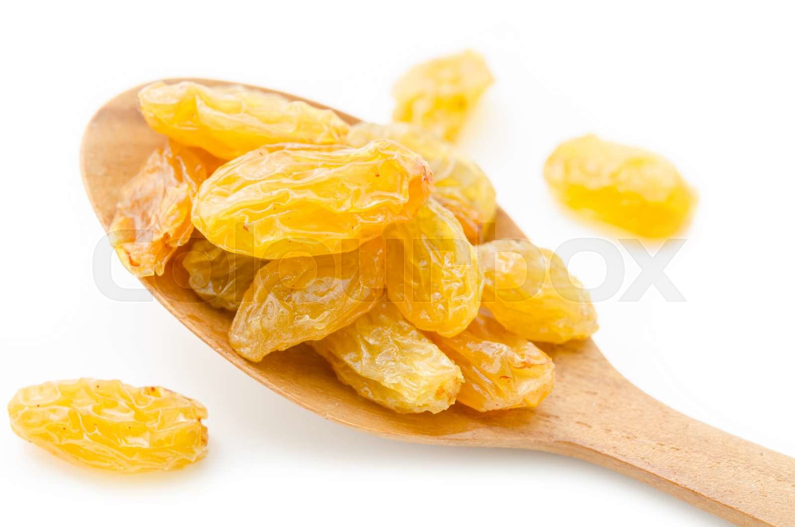 Yellow or gold raisins. | Stock image | Colourbox