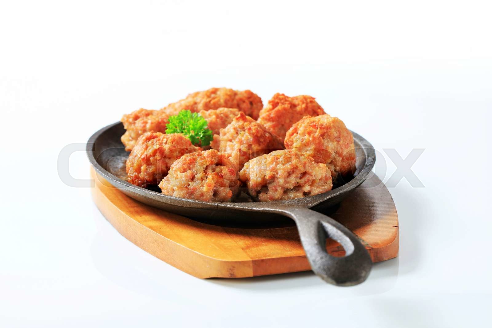 Pan-fried meat balls | Stock image | Colourbox
