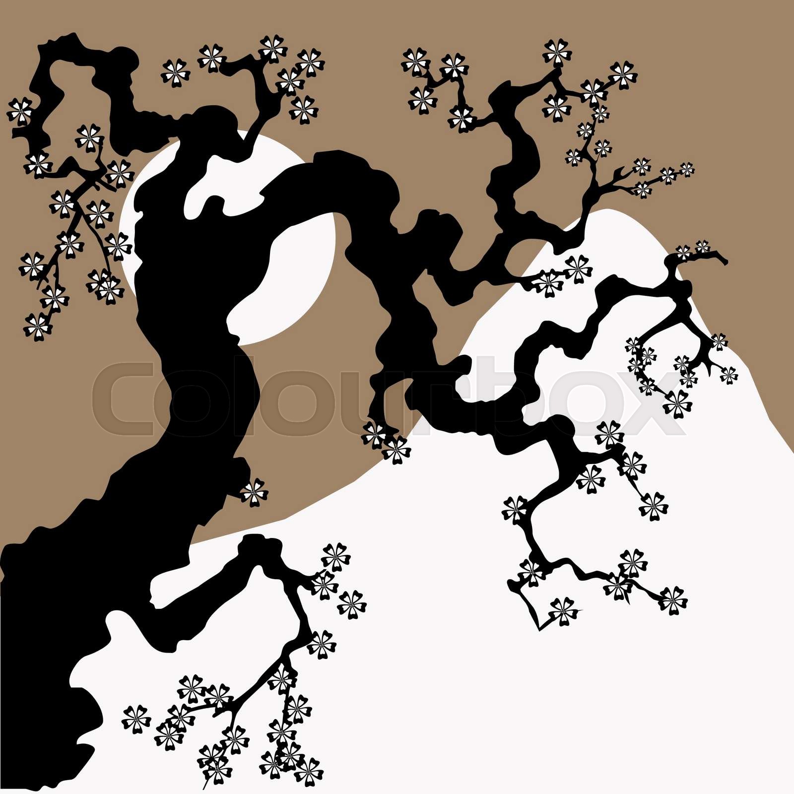 cherry tree | Stock vector | Colourbox