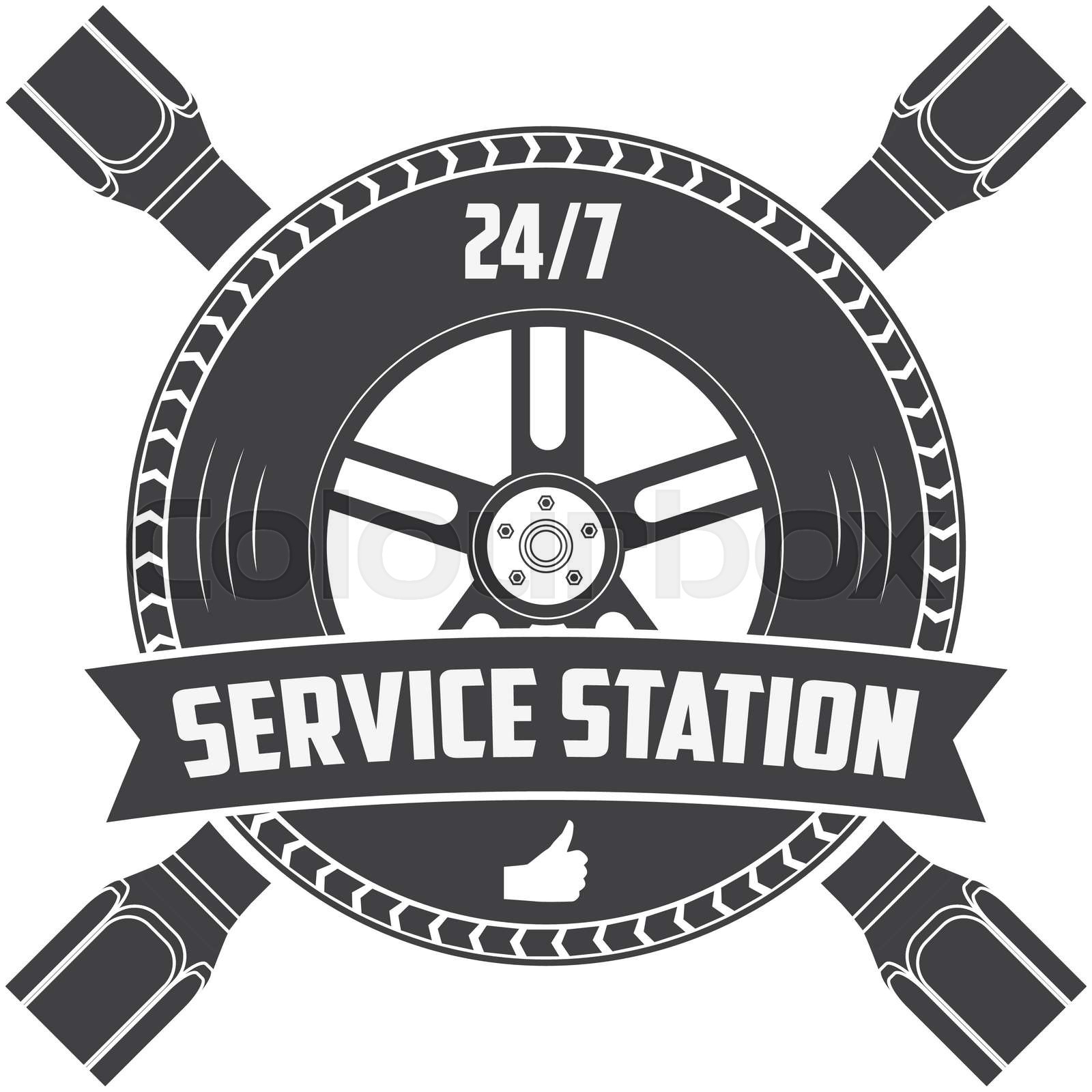 service station | Stock vector | Colourbox